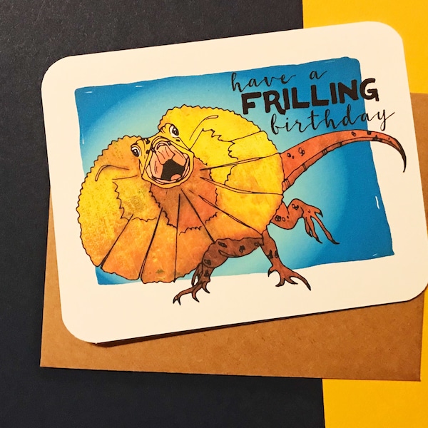 Bearded Dragon Birthday Card - Etsy