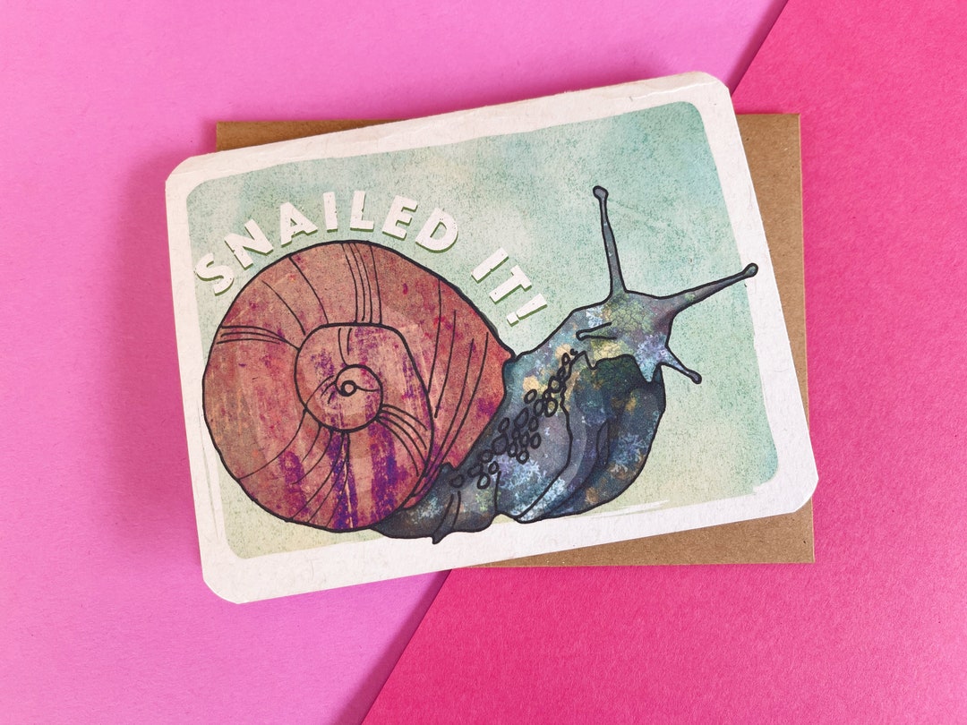 Snailed It | Good Job Card | Graduation Card | Proud of You Yay Card ...