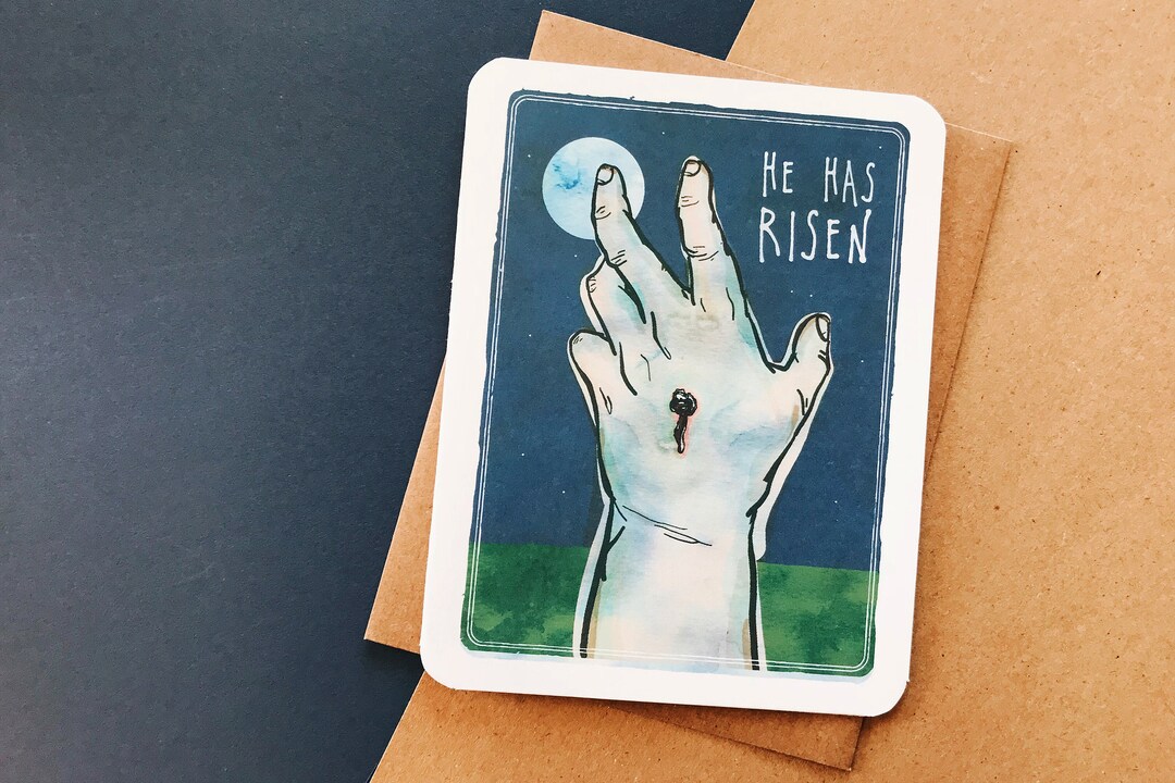 Easter Card | Jesus | He Has Risen | Zombie | Funny Easter Card ...