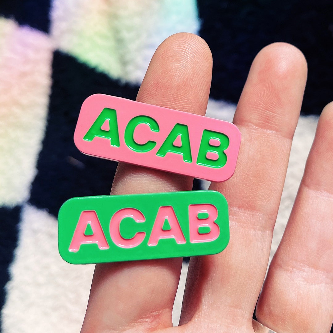 ACAB Enamel Pin / If I Got Mugged I Would Call a Cab / 1312 / BLM - Etsy