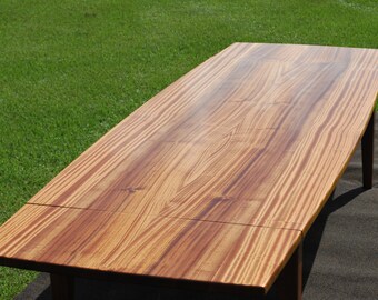 Bubinga Slab Table 16' 8 long X 62 wide with | Etsy