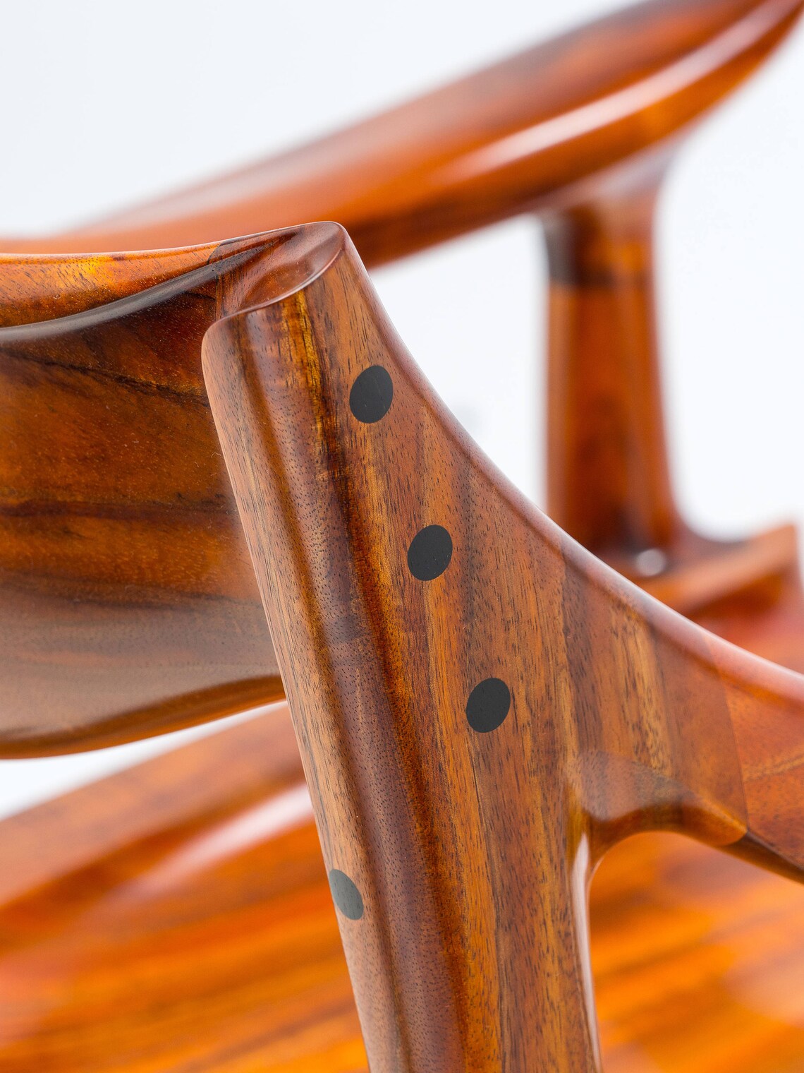 Wooden Armchair Built From Instrument Grade, Curly Acacia Koa, for ...