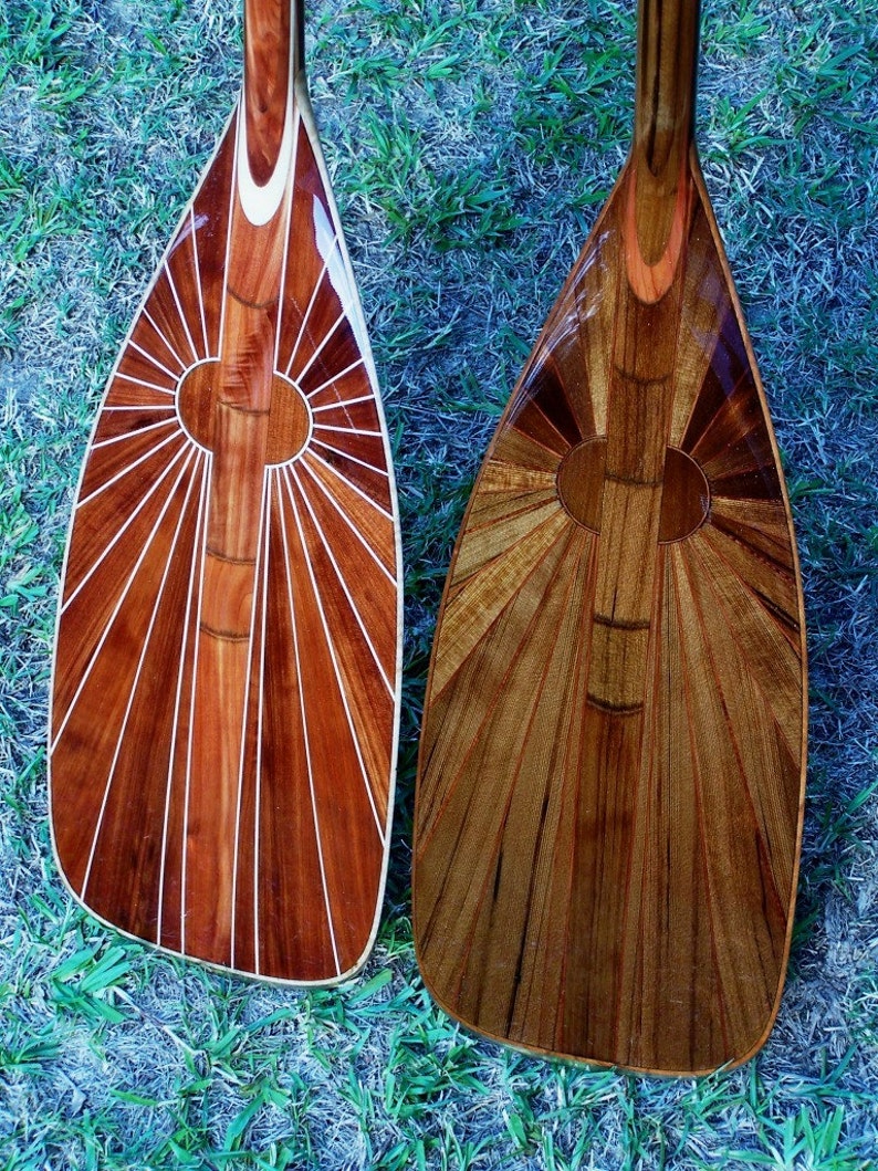 Canoe Paddles, 14 Degree, Single-bend, S-blade, Lightweight Softwood ...