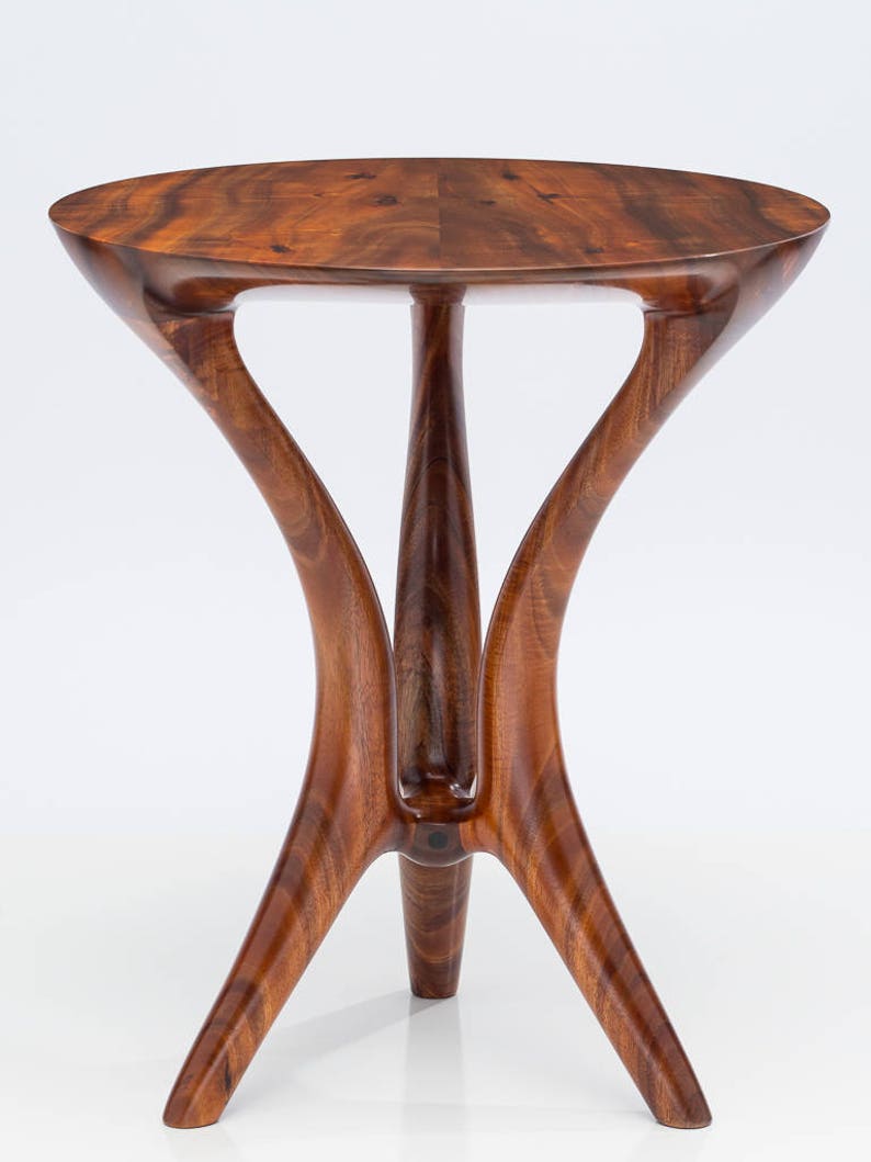 Conversation Table, Sculpted, Designed to Sit Between 2 Armchairs ...