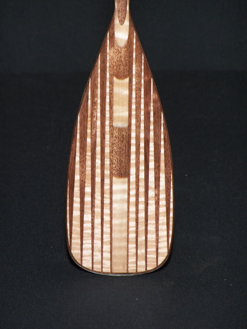 Wooden Canoe Paddle, 1/3rd Scale, 5 Degree S-blade, "salt and Pepper ...