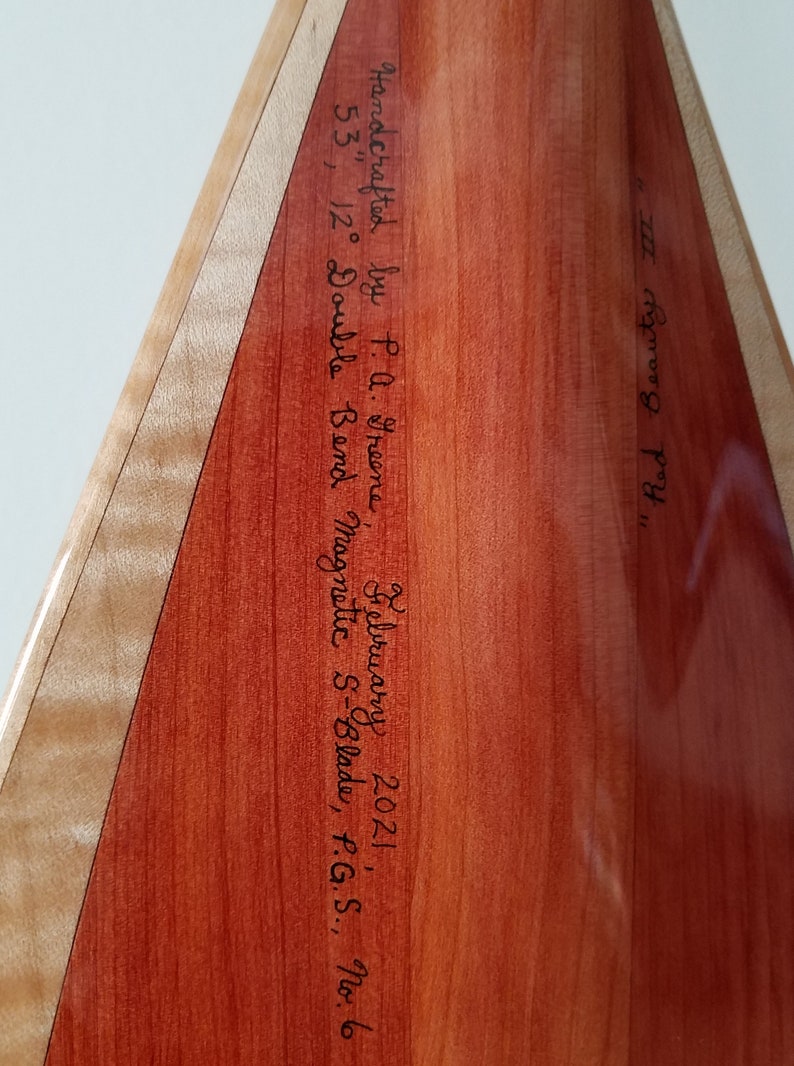 Canoe Paddles, 12 Degree, Double Bend S-blade, "red Beauty Iii", With ...