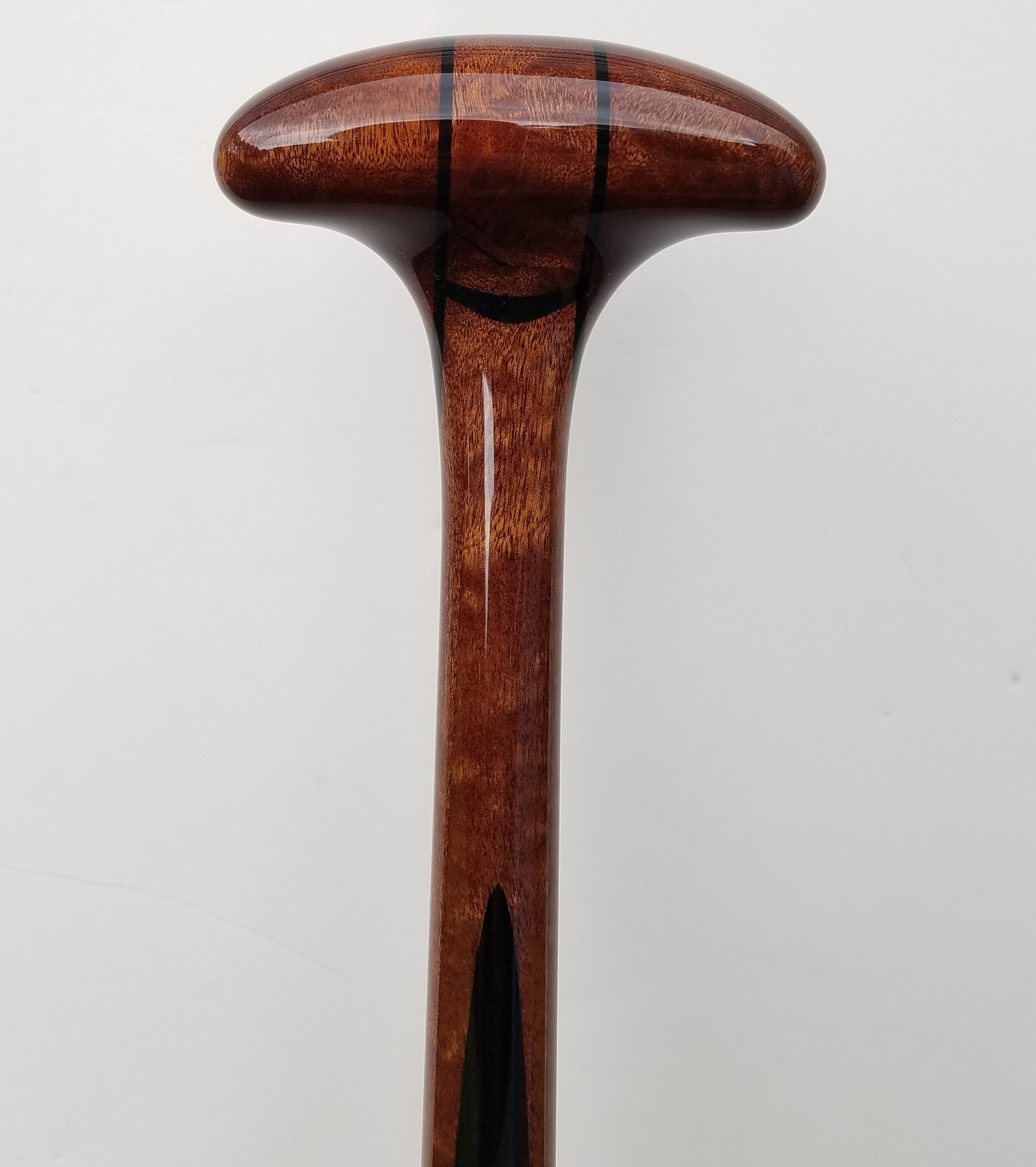 African Sun Canoe Paddle (one Paddle), Ebony, Sapele, (display Stand ...