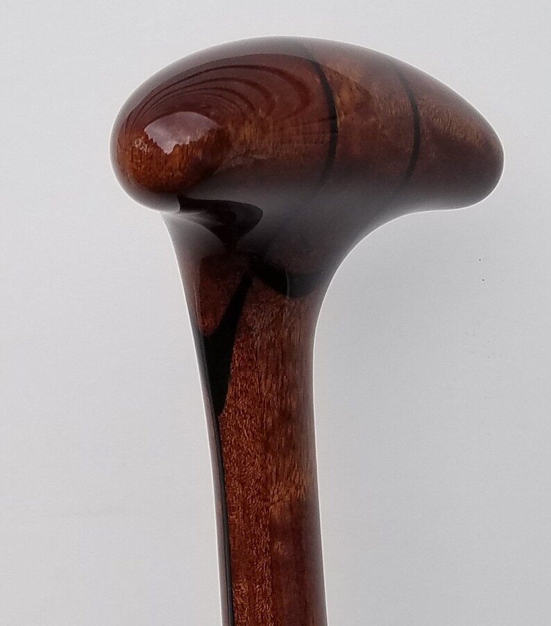 African Sun Canoe Paddle (single Paddle) and Single, Ebonized Curly ...