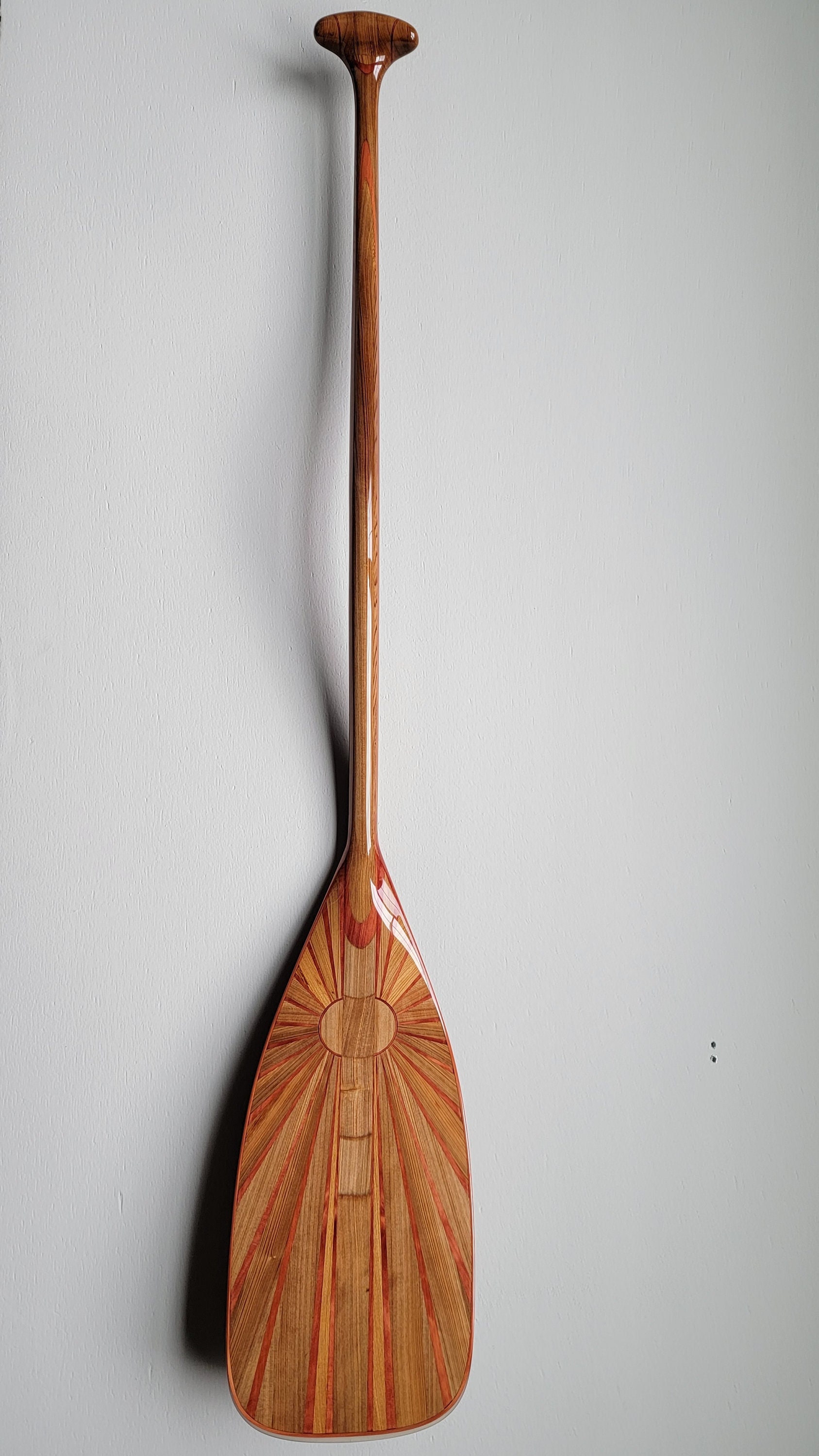 Canoe Paddle, "ancient Cypress Gig Harbor Sunrise" Design, 12 Degree ...