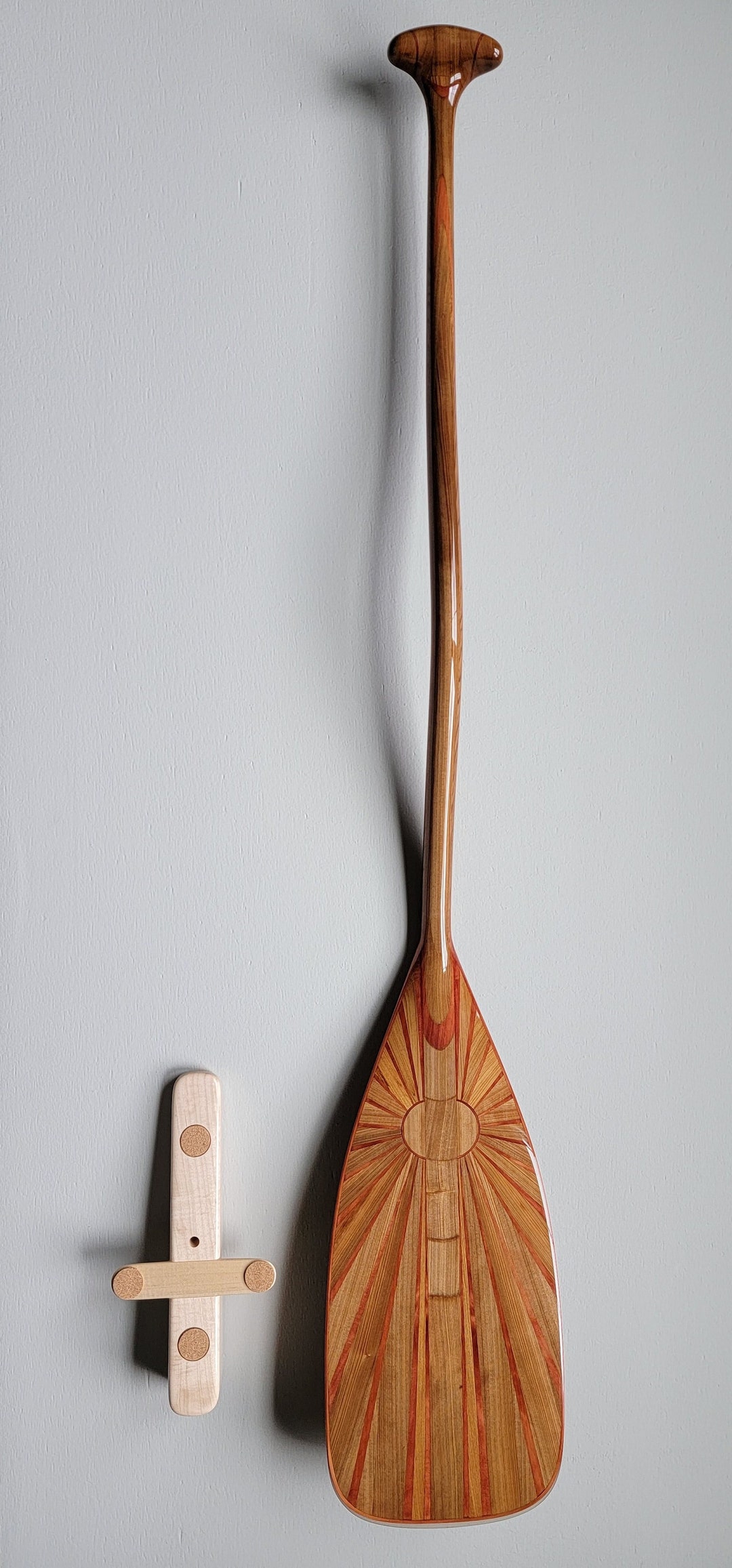 Canoe Paddle, "ancient Cypress Gig Harbor Sunrise" Design, 12 Degree ...