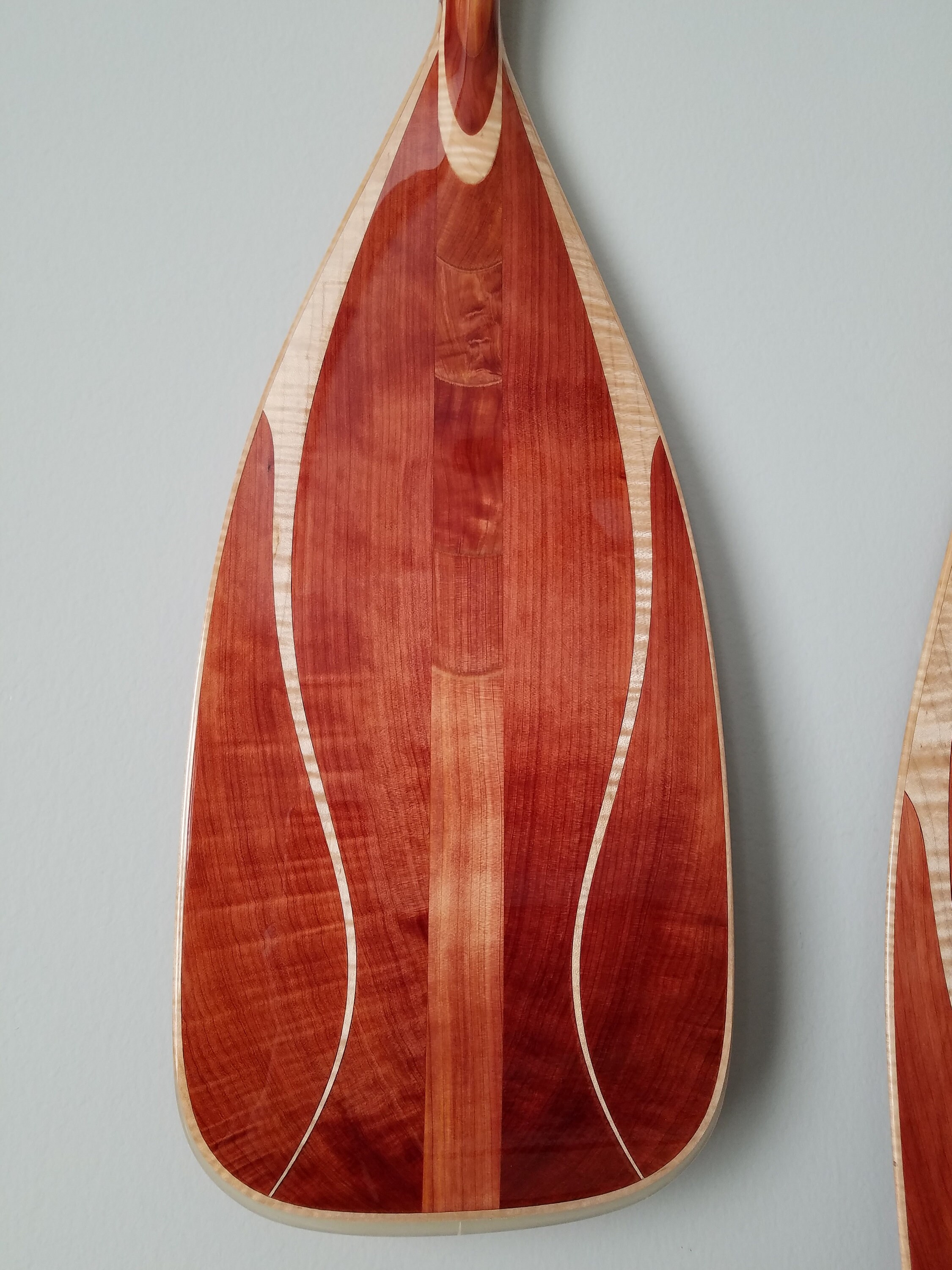 Canoe Paddles, 12 Degree, Double Bend S-blade, "red Beauty Iii", With ...
