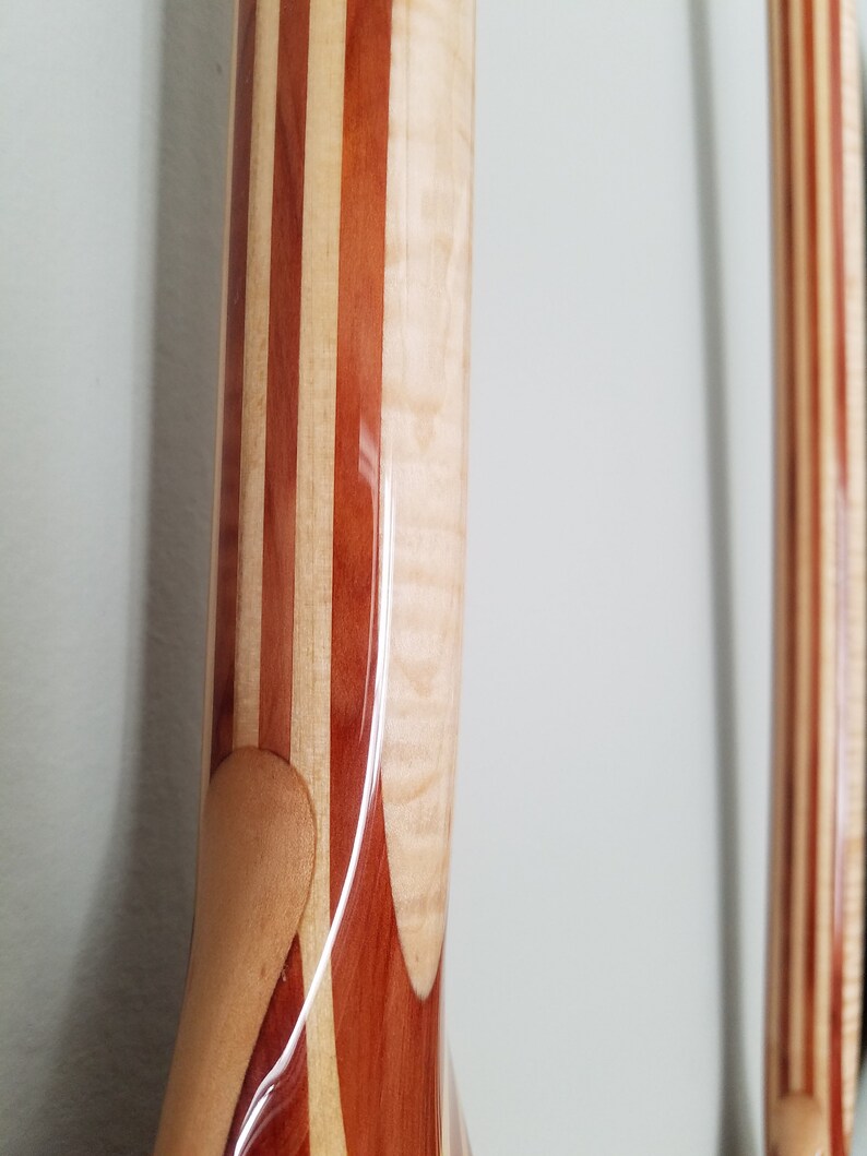 Canoe Paddles, Pair, 5 Degree, Single Bend S-blade, "red Beauty", With ...