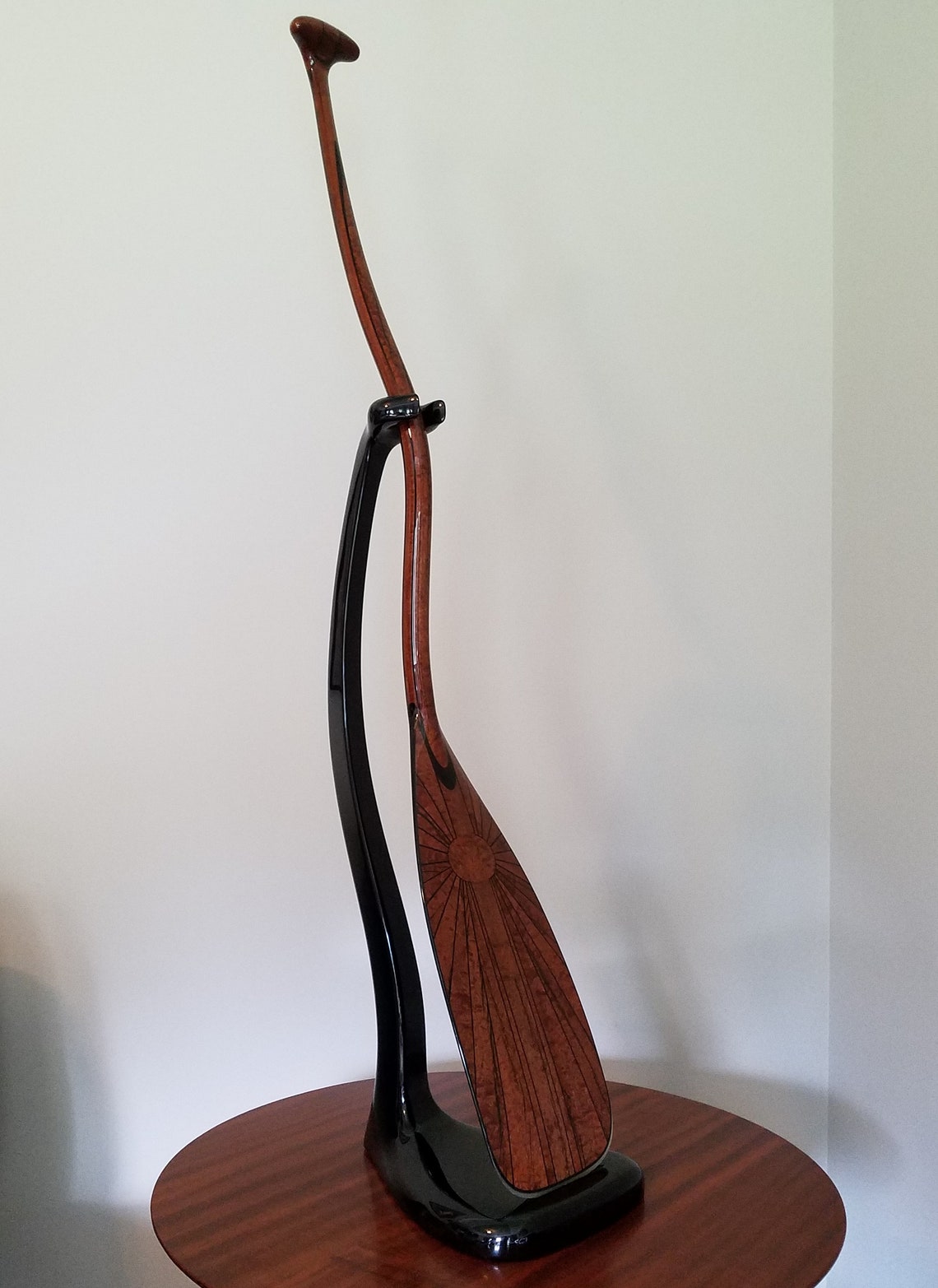 Canoe Paddle Display Stand - (paddle Not Included) Made From Curly ...