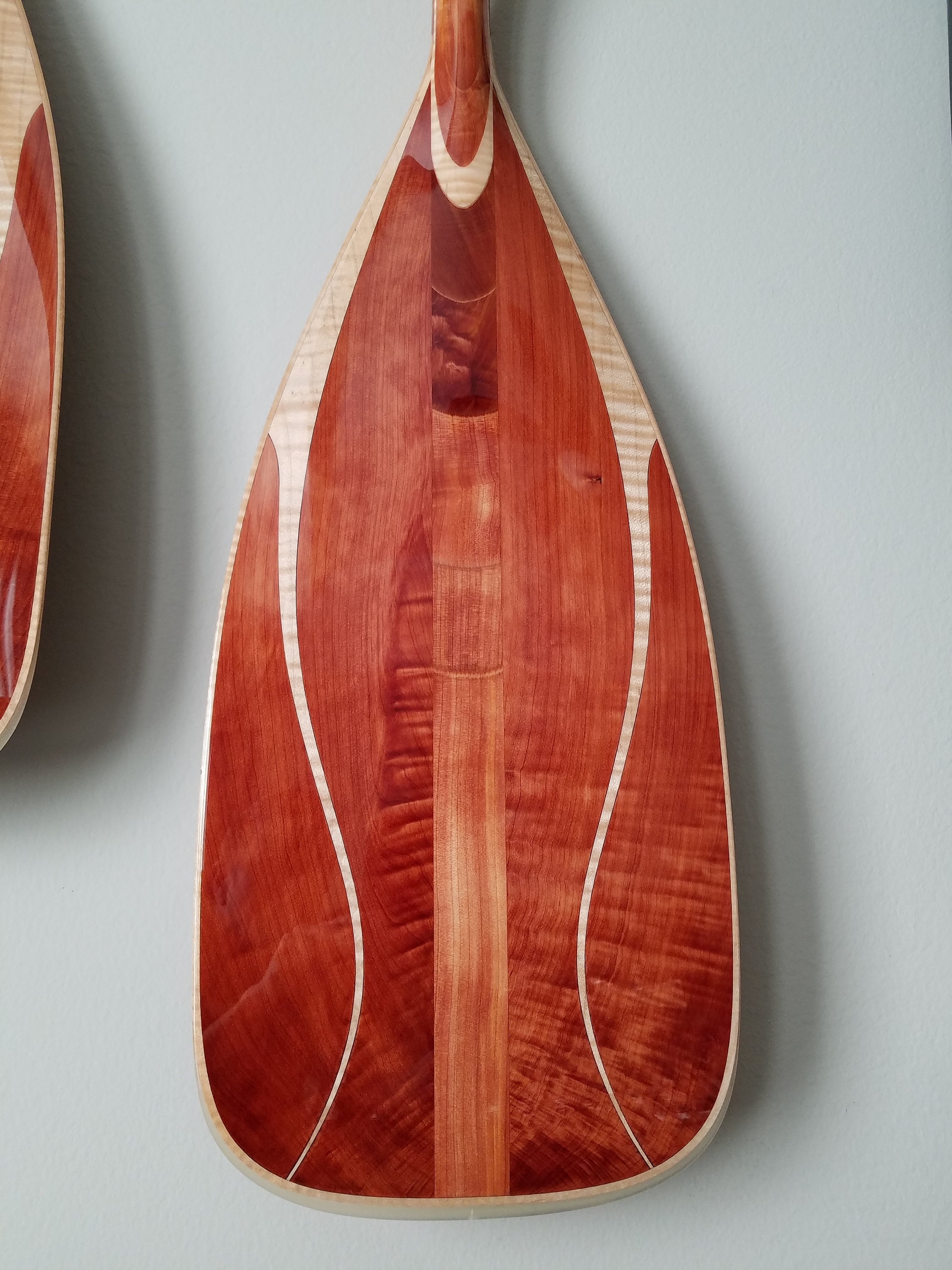 Canoe Paddles, 12 Degree, Double Bend S-blade, "red Beauty Iii", With ...