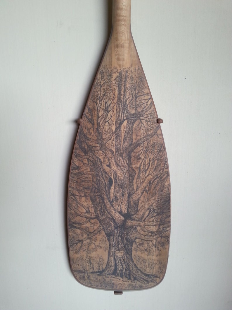 Paddle Display Hanger, Crepe Myrtle Branch, Custom Fit for 3 Wood Song ...