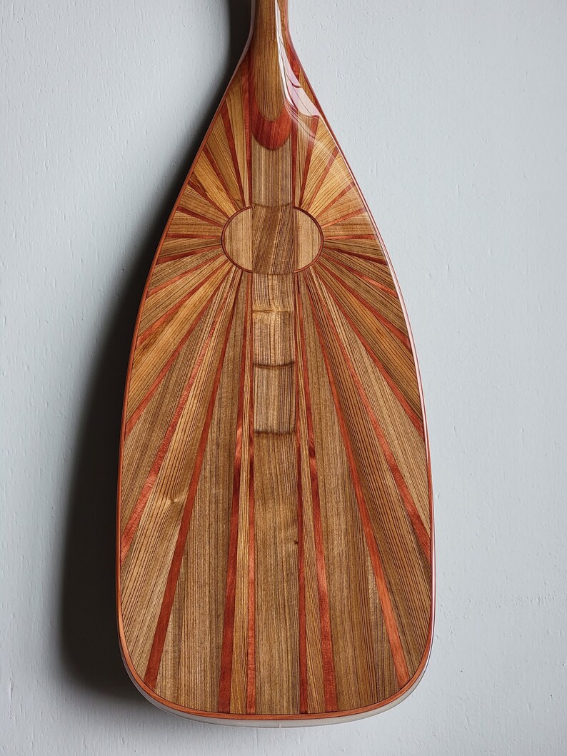 Canoe Paddle, "ancient Cypress Gig Harbor Sunrise" Design, 12 Degree ...