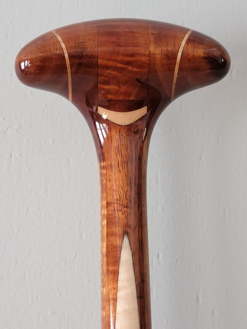 Canoe Paddle, "hawaiian Beauty Iii" Design, 5 Degree Single-bend S ...