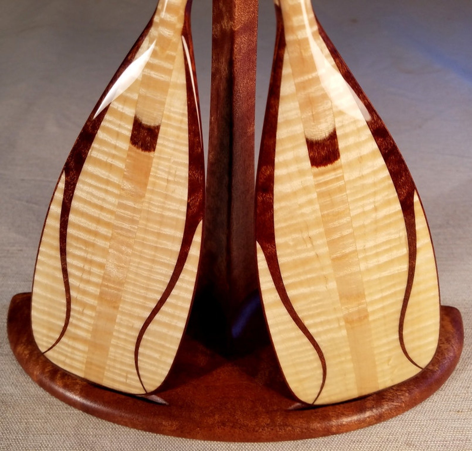 Miniature Canoe Paddles, 1/3rd Scale, Matched Pair of "white Beauty Iii ...