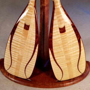 Miniature Canoe Paddles, 1/3rd Scale, Matched Pair of "white Beauty Iii ...