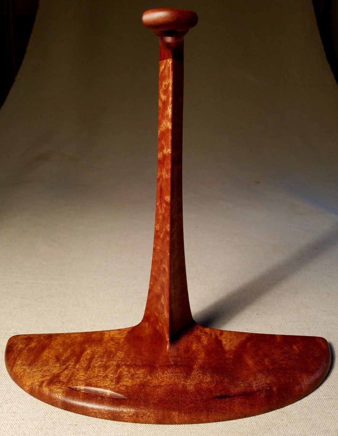 Display Stand for 1/3rd Scale Canoe Paddles. Sapele With a Pomelle ...