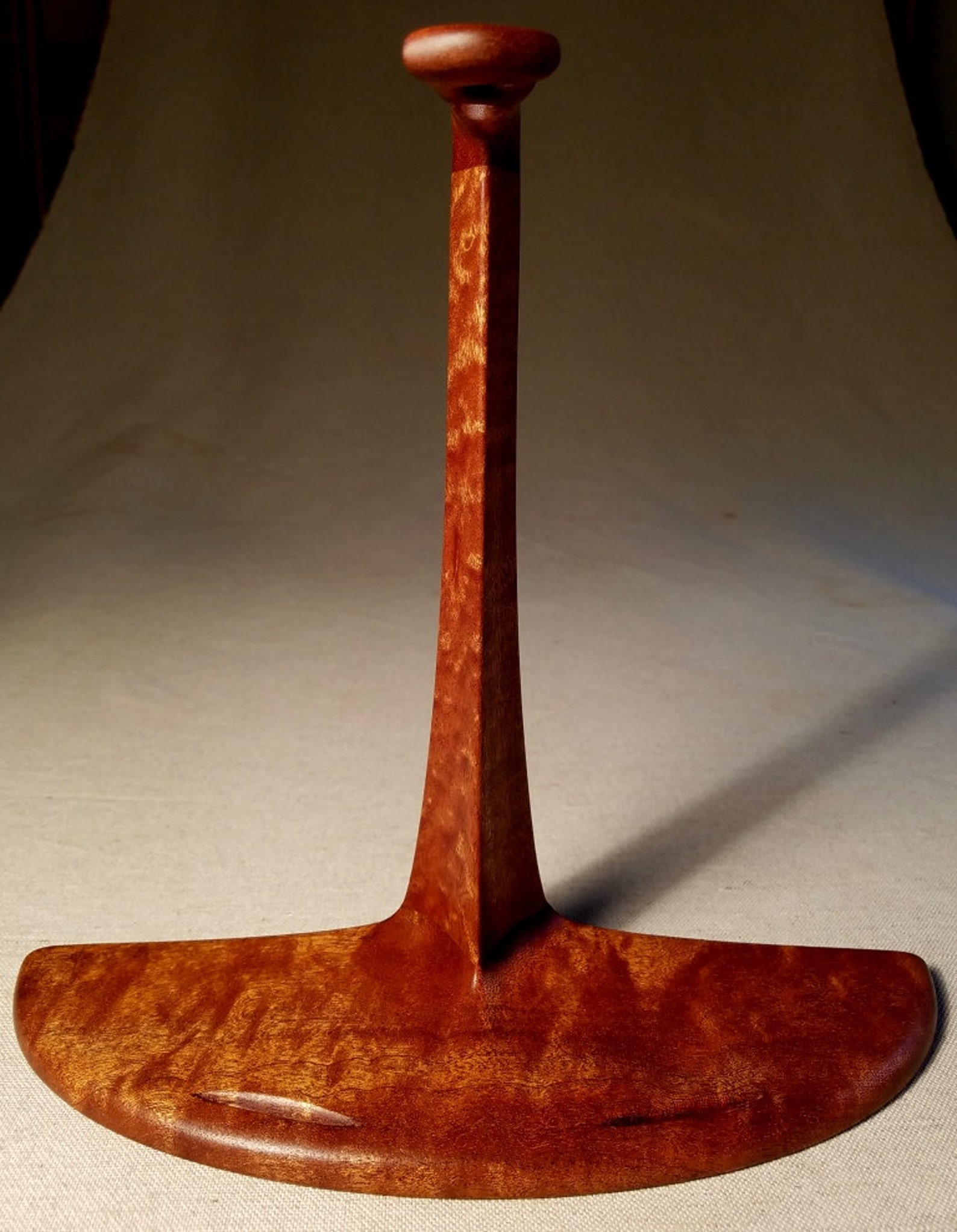 Display Stand for 1/3rd Scale Canoe Paddles. Sapele With a Pomelle ...