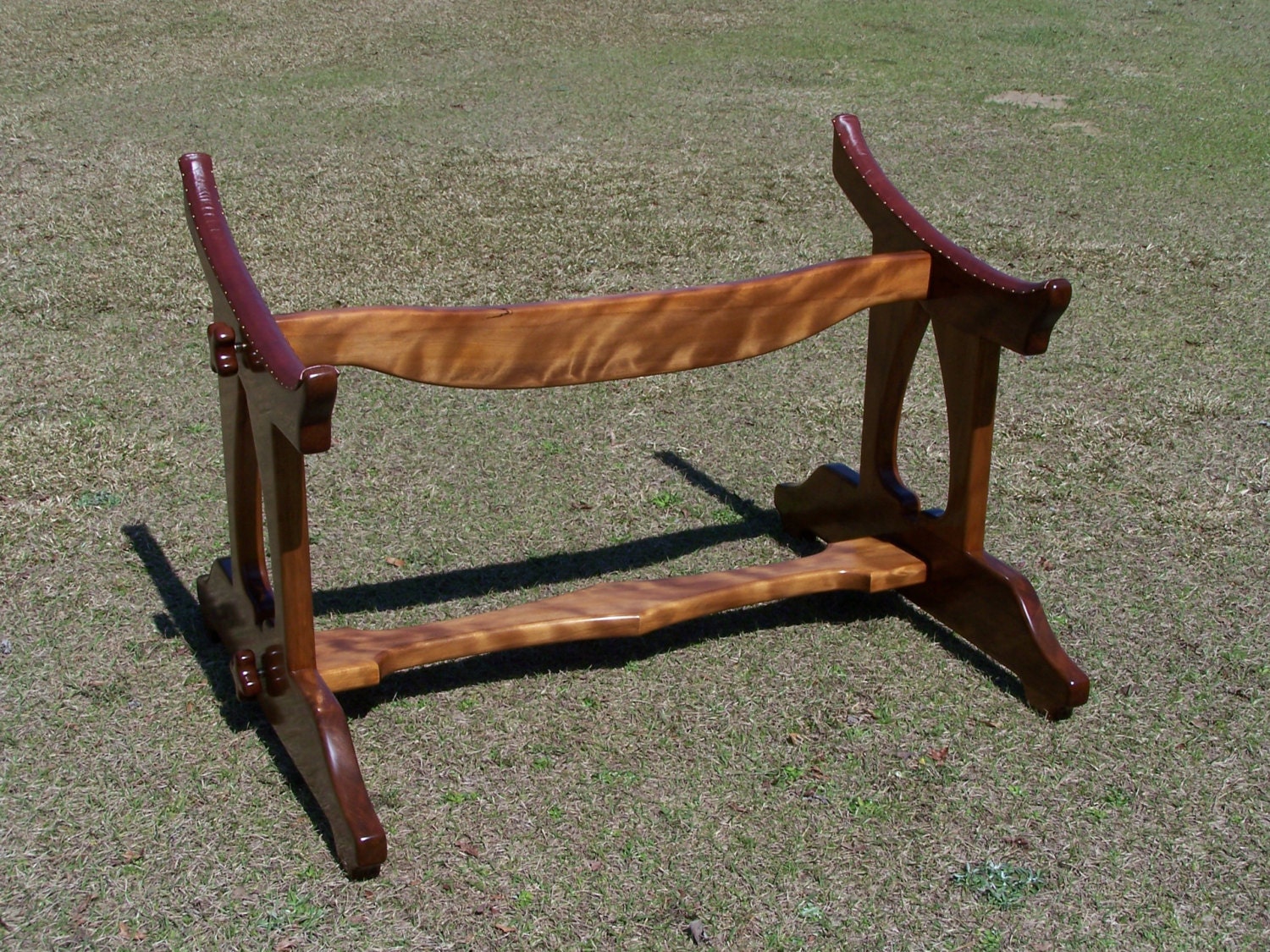 Canoe Display Stand, Made of Ancient Kauri for the "evensong" Canoe of ...