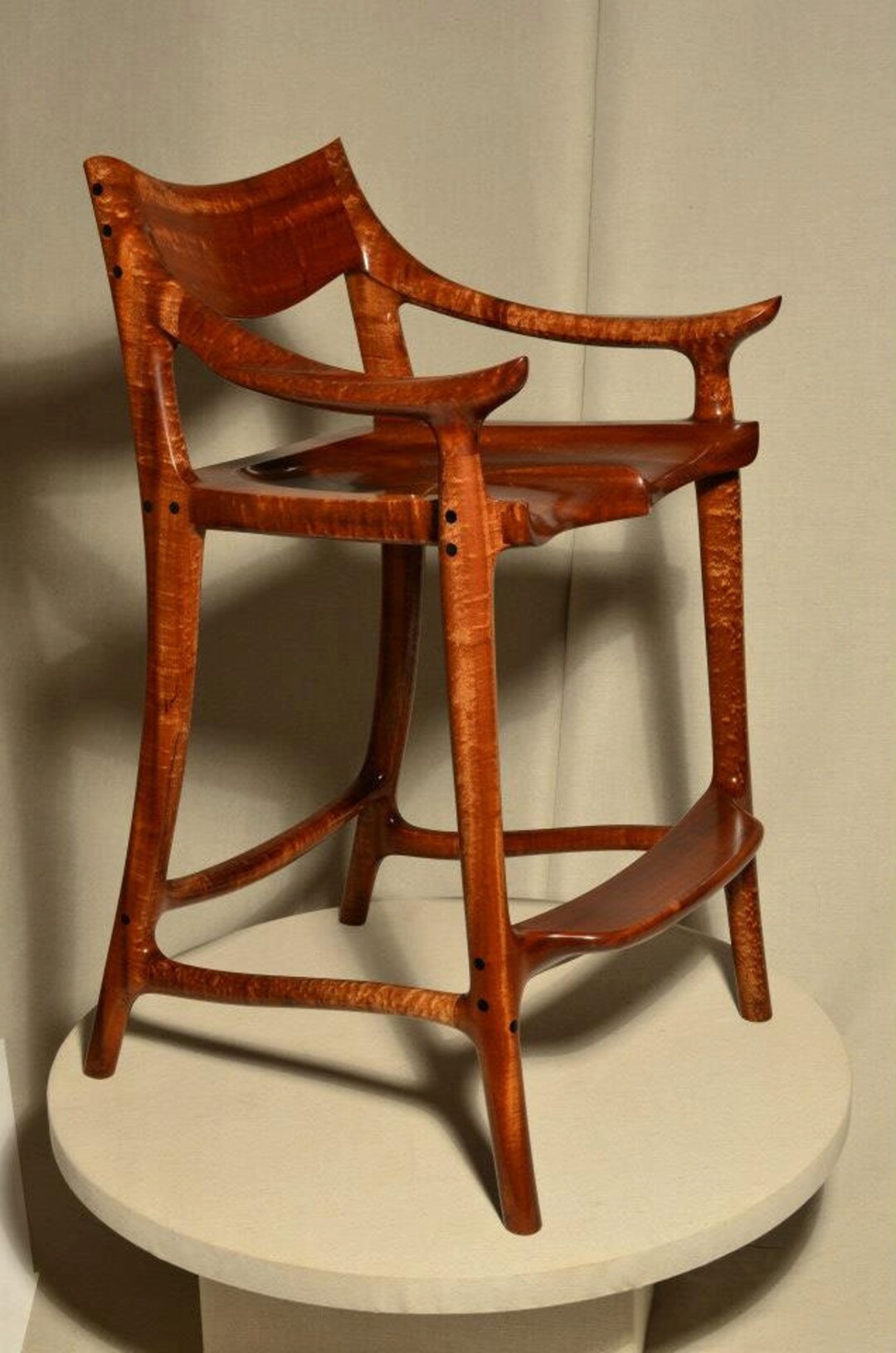 Bar Stool, Pomelle Sapele, by Commission Only, Other Wood Species ...