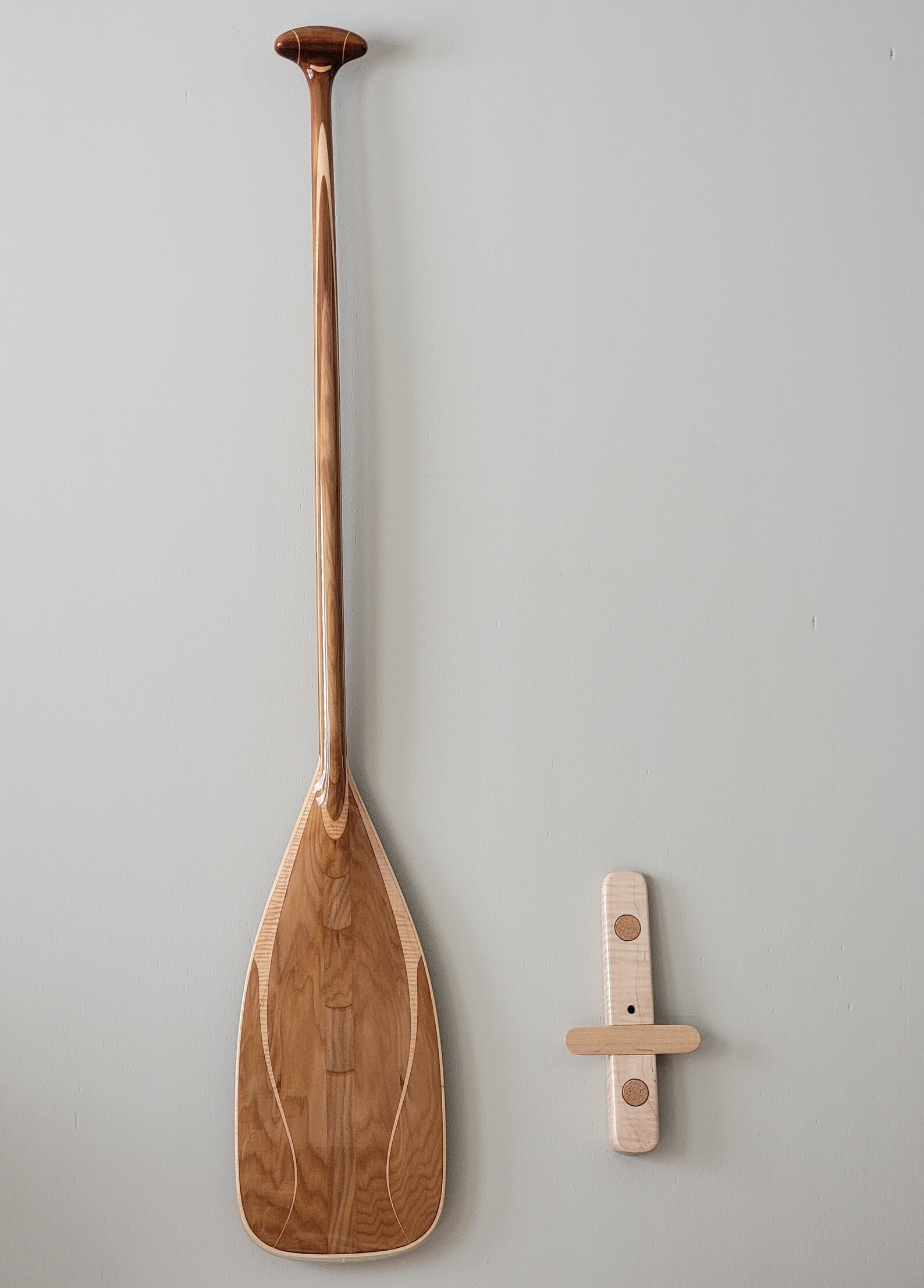 Canoe Paddle, "ancient Kauri Beauty Iii" Design, 5 Degree, Single-bend ...