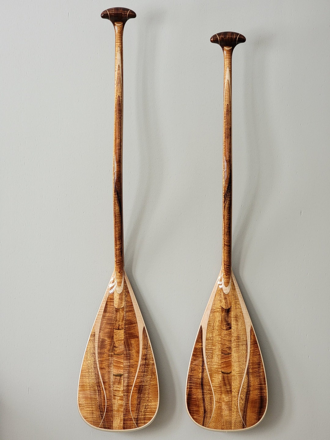 Hawaiian Outrigger Paddles for OC-1 / 2, 13 Degree Double-bend S-blade ...