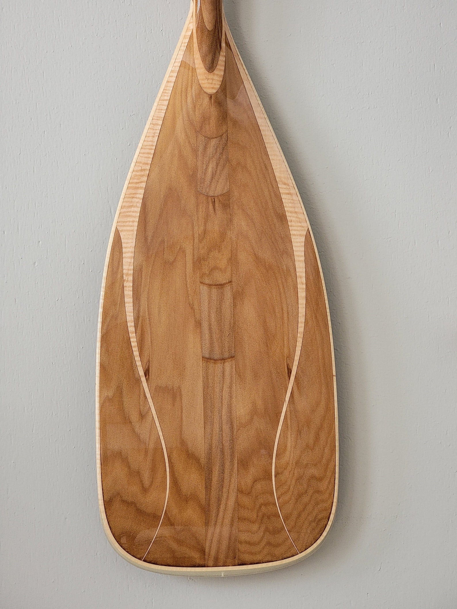 Canoe Paddle, "ancient Kauri Beauty Iii" Design, 5 Degree, Single-bend ...