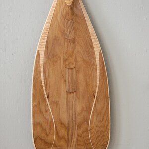 Canoe Paddle, "ancient Kauri Beauty Iii" Design, 5 Degree, Single-bend ...
