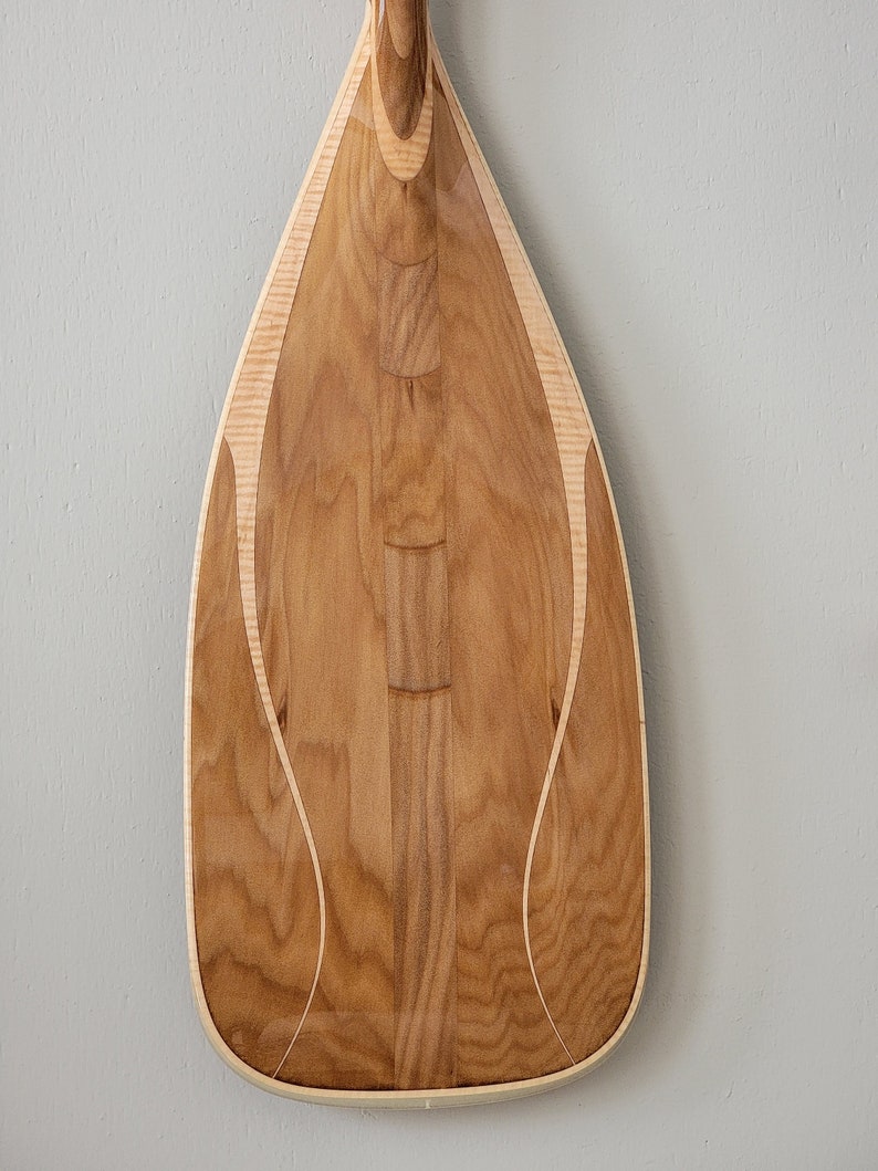 Canoe Paddle, "ancient Kauri Beauty Iii" Design, 5 Degree, Single-bend ...