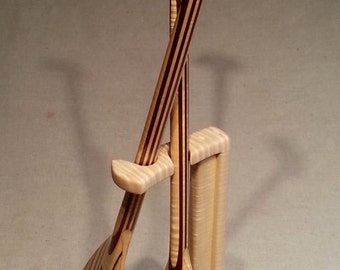 1/2 Scale Wooden Canoe Paddles sunrise Design | Etsy