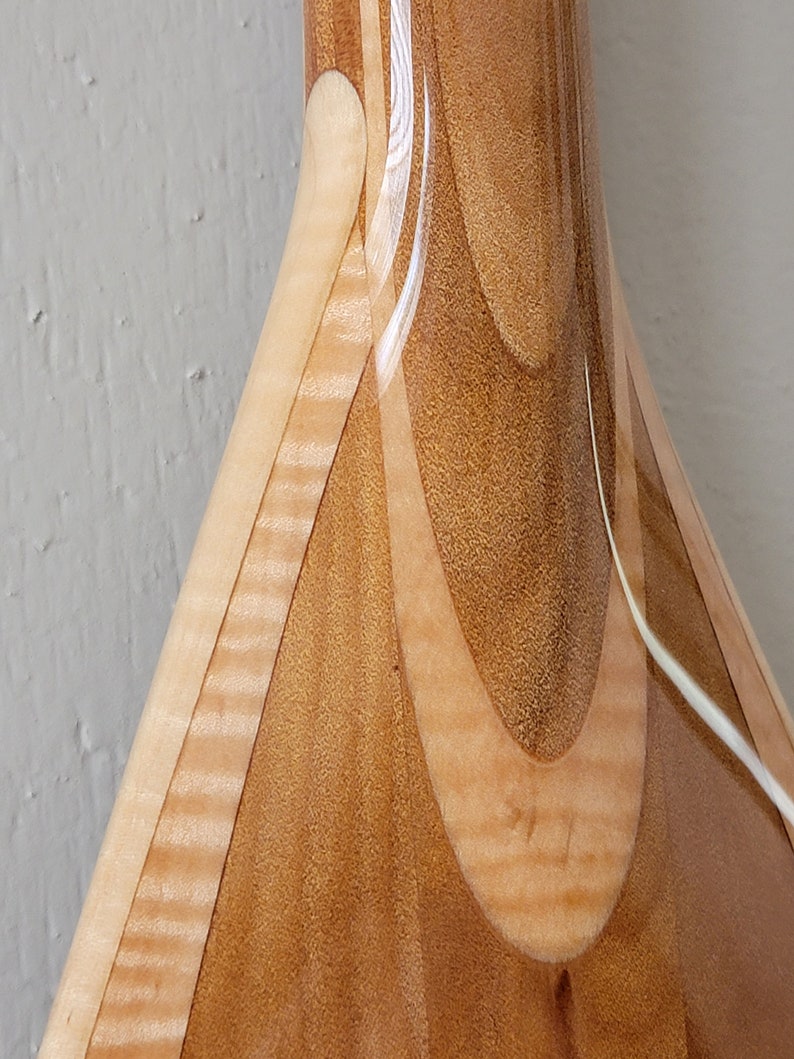 Canoe Paddle, "ancient Kauri Beauty Iii" Design, 5 Degree, Single-bend ...