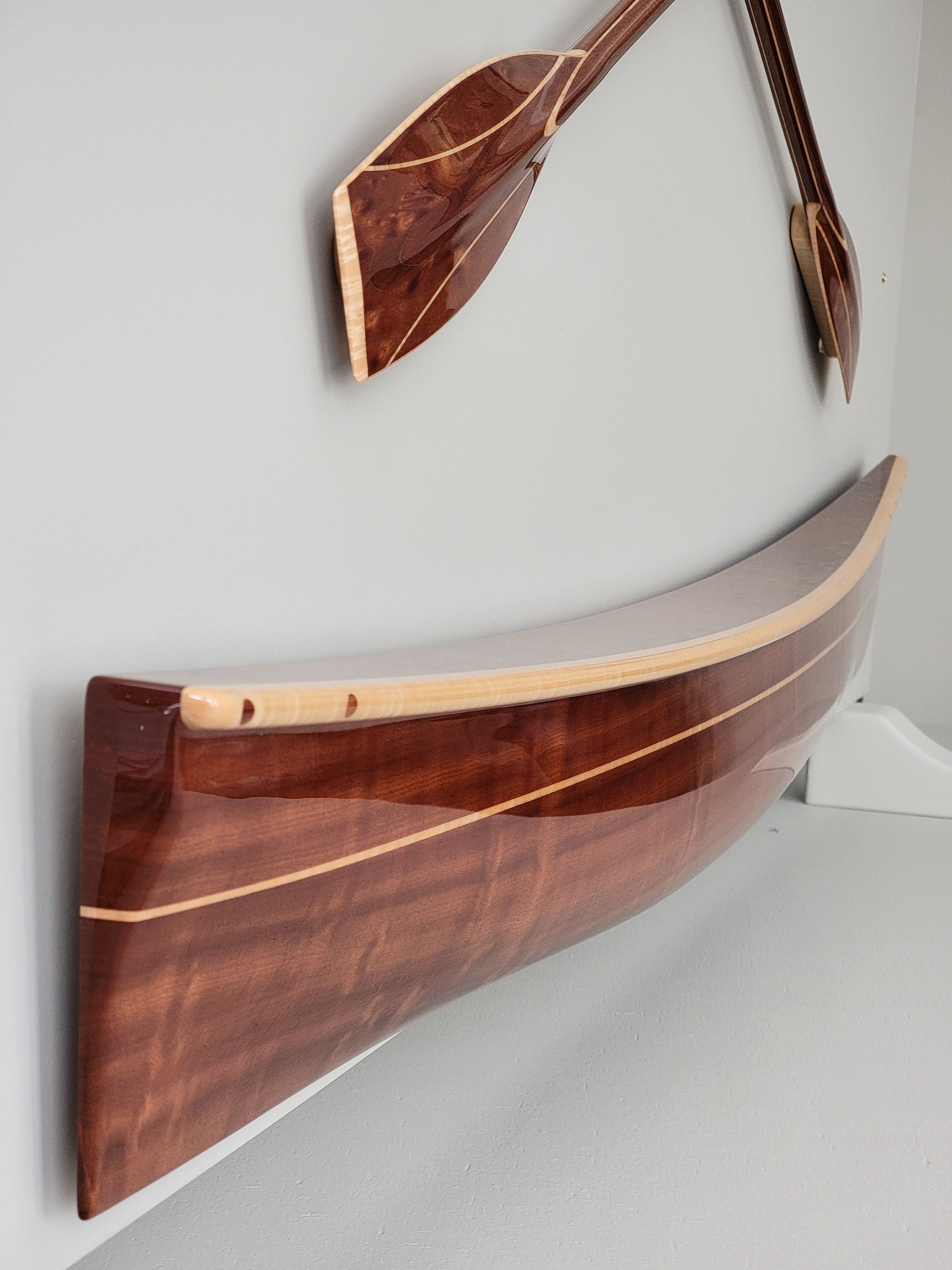 Whitehall Rowboat, Bas-relief, 1/3rd Scale Model With Oars, Magnetic ...