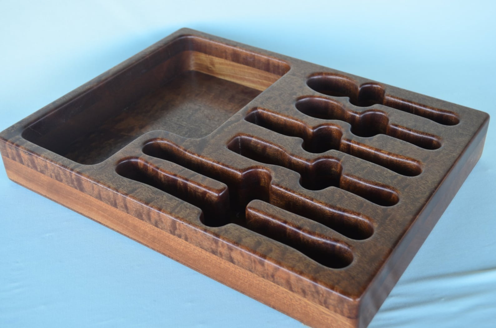Wooden Silverware Tray, Sapele, Custom Designed and Built for Specific ...