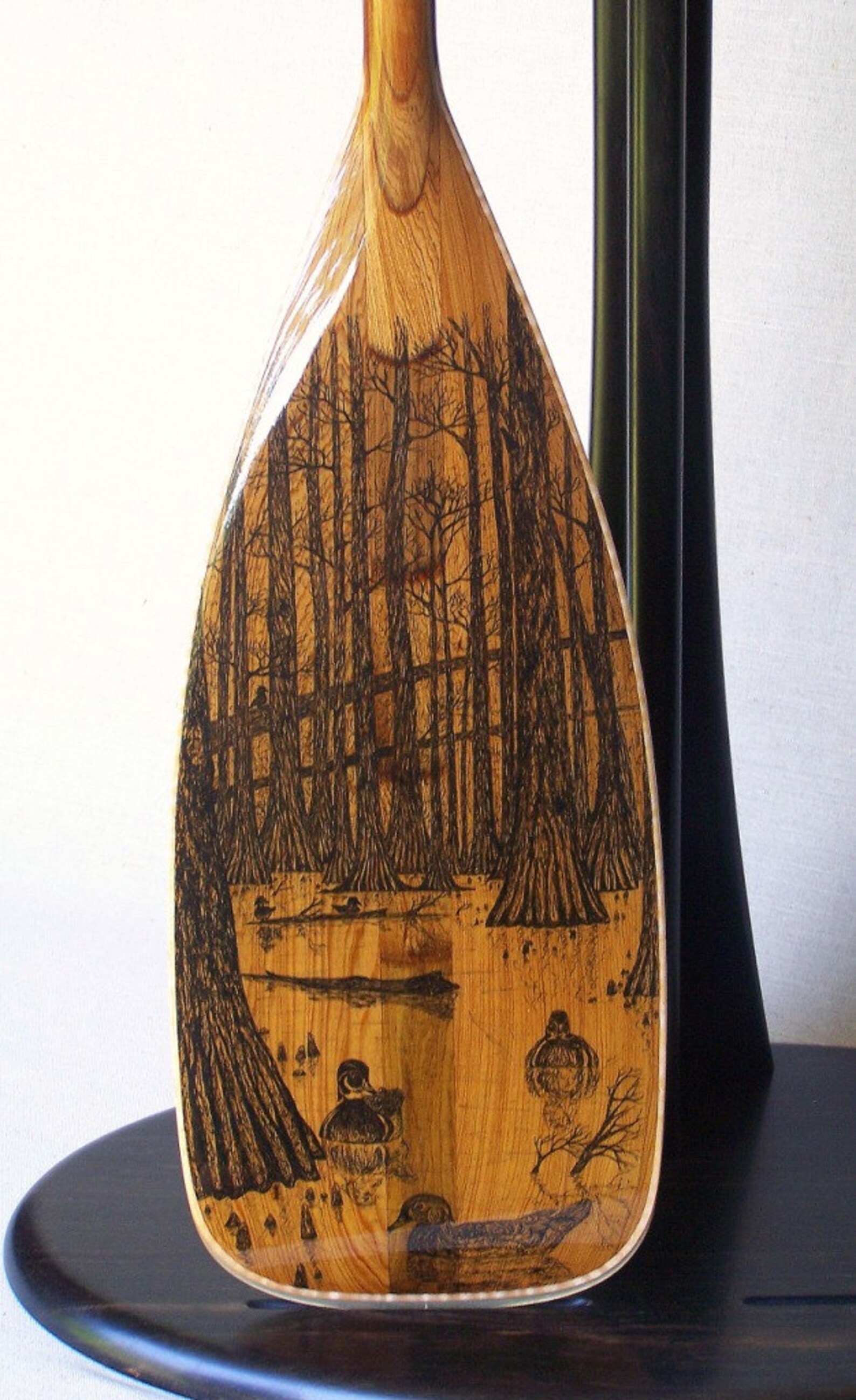 Wooden Canoe Paddle, Western Red Cedar "simplicity", With Original Pen ...