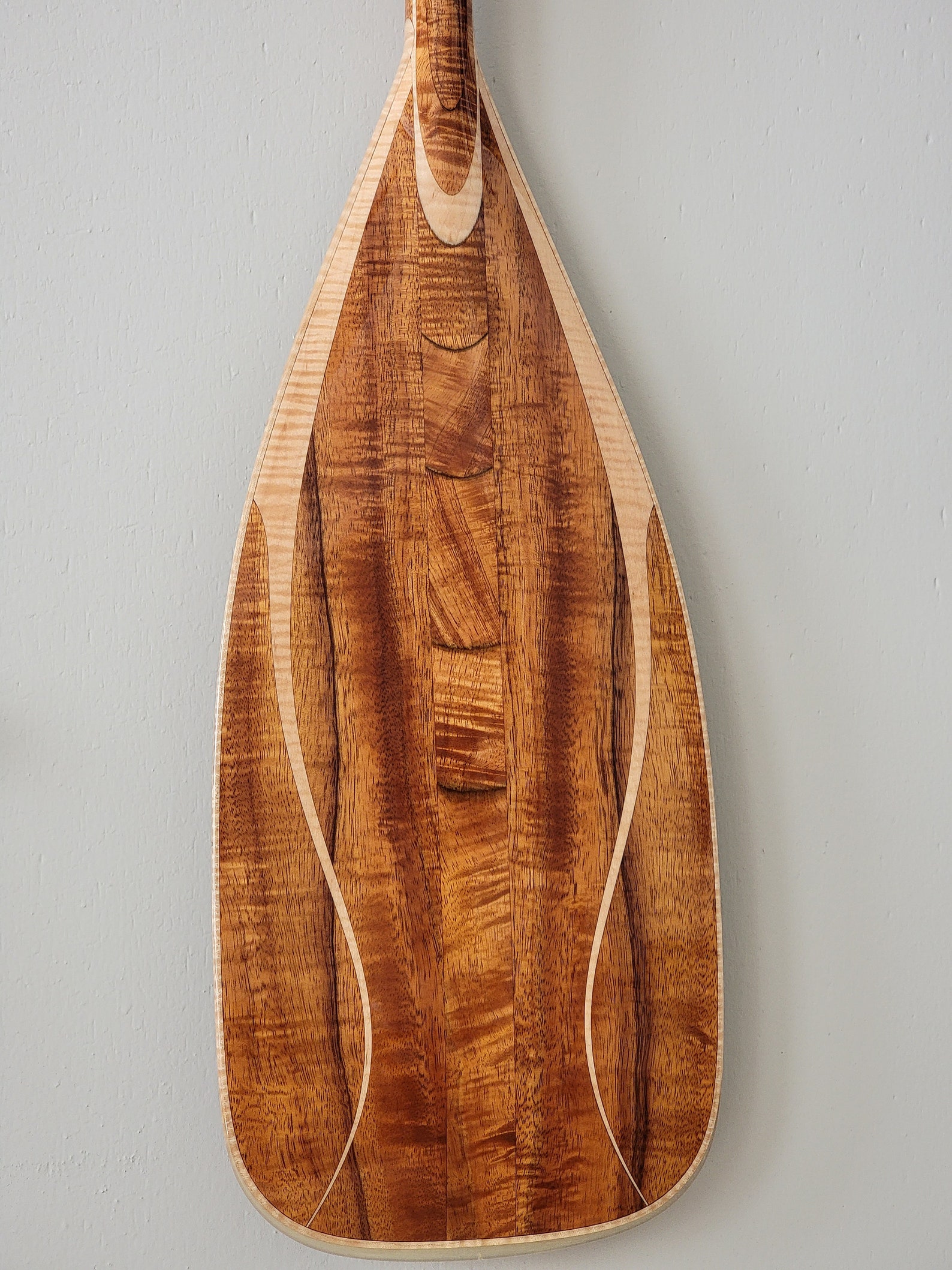 Canoe Paddle, "hawaiian Beauty Iii" Design, 5 Degree Single-bend S ...