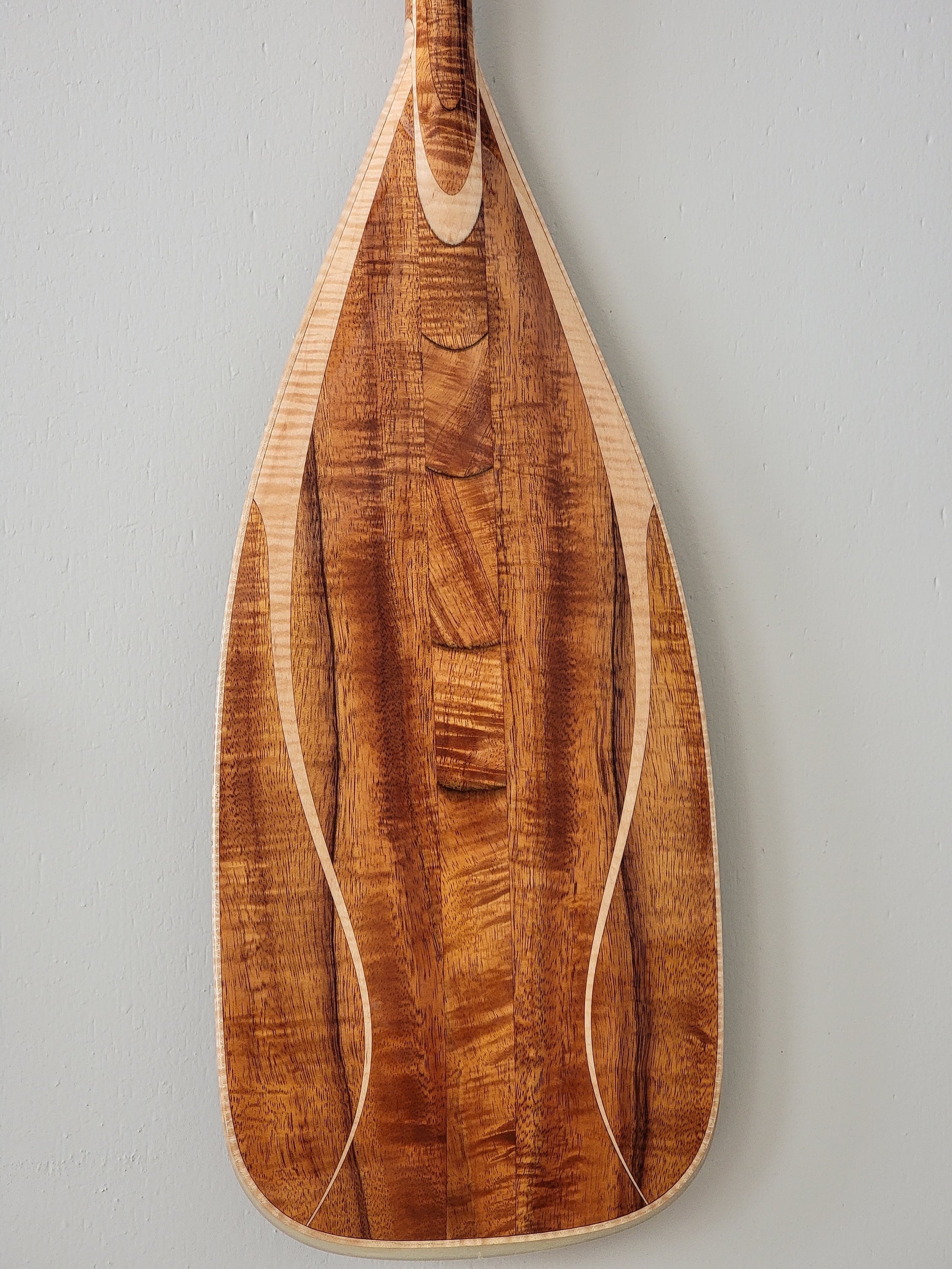 Canoe Paddle, "hawaiian Beauty Iii" Design, 5 Degree Single-bend S ...