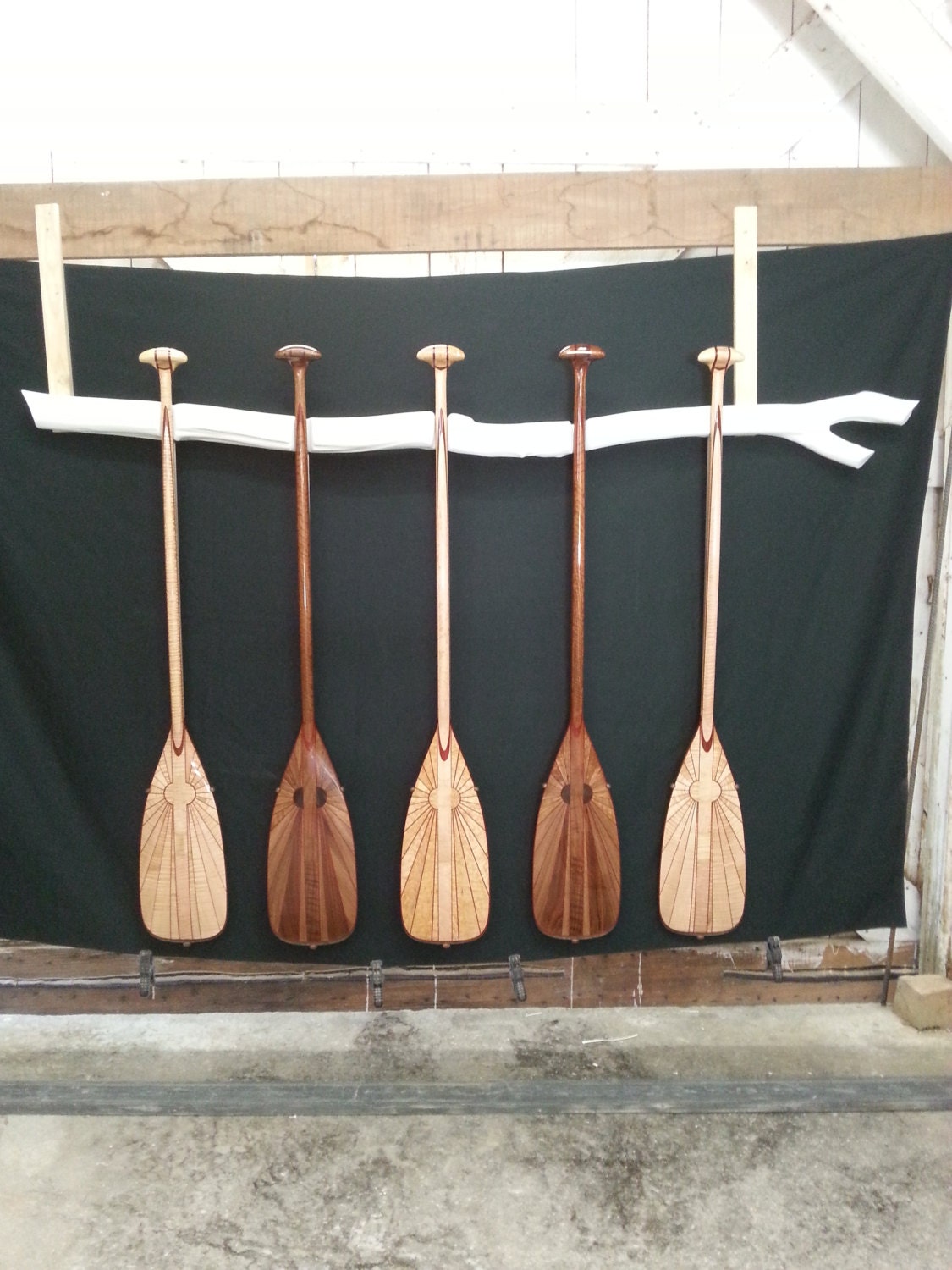 Canoe Paddle Display Hanger, Crepe Myrtle Branch - Etsy