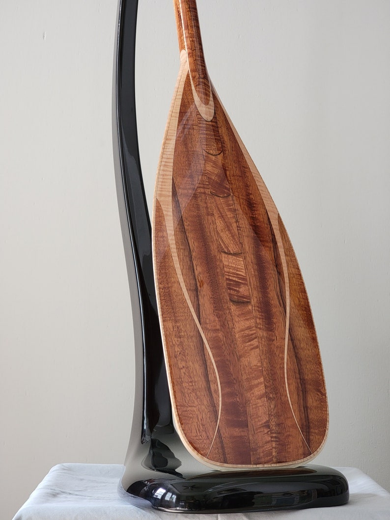 Canoe Paddle, "hawaiian Beauty Iii" Design, 5 Degree Single-bend S ...