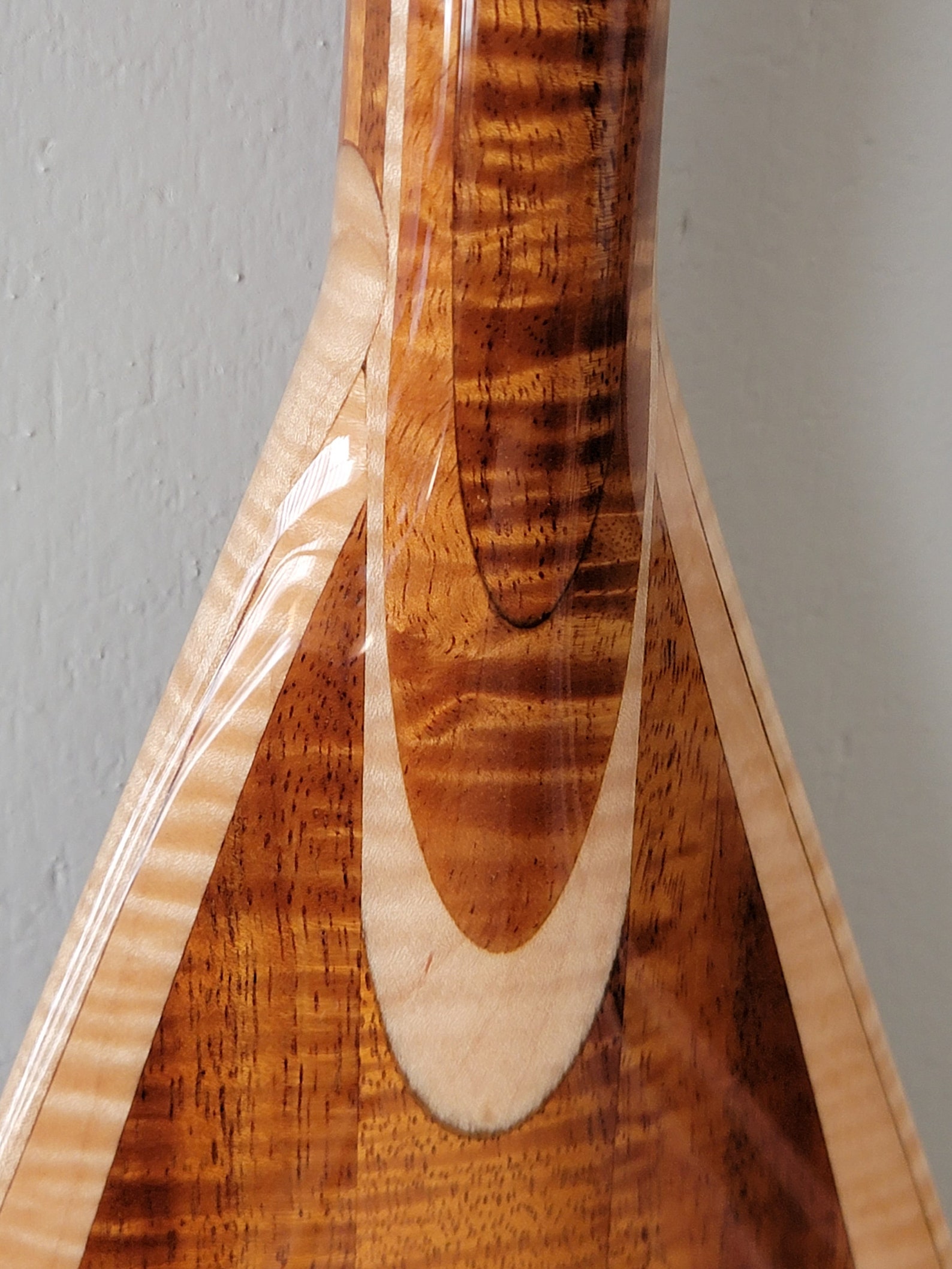 Canoe Paddle, "hawaiian Beauty Iii" Design, 5 Degree Single-bend S ...