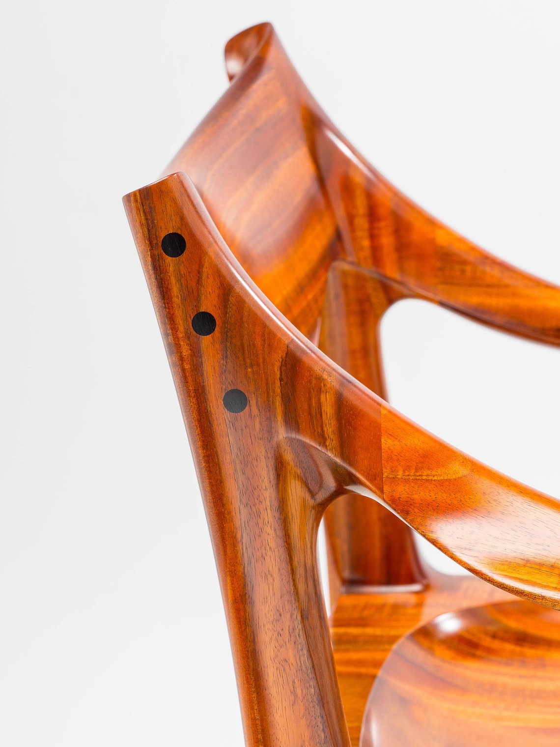 Wooden Armchair Built From Instrument Grade, Curly Acacia Koa, for ...