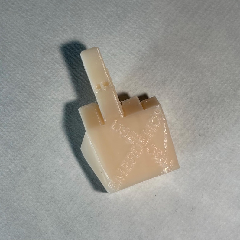 Middle Finger Whistle, 3D Printed Survival Safety Tool, Glow-in-the ...