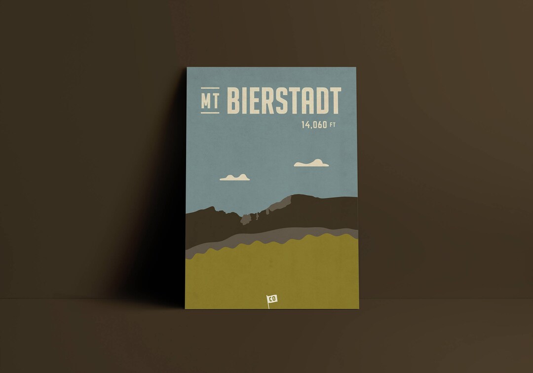 Mt Bierstadt 14er Poster - Etsy