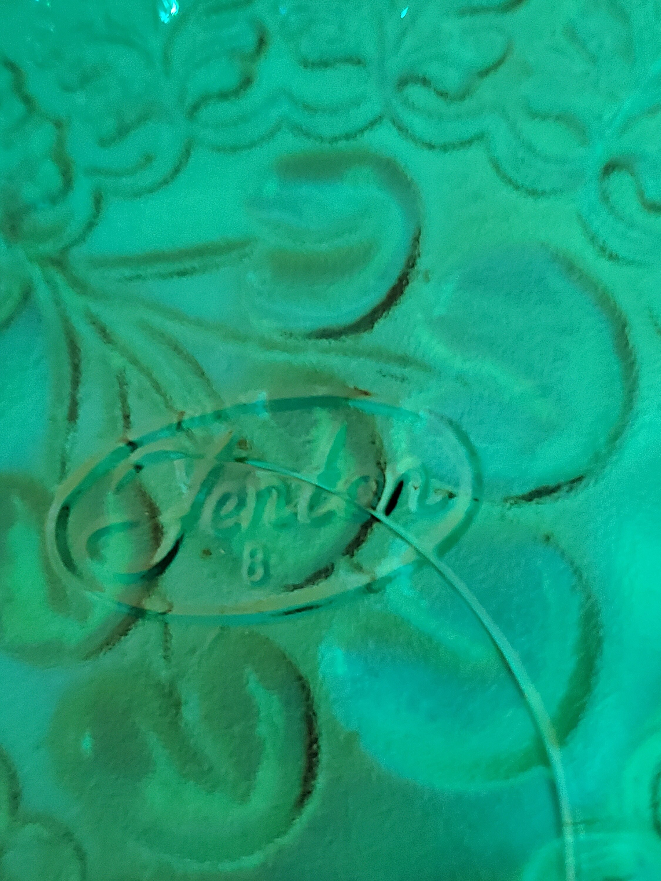 Fenton Blue Carnival Glass Bowl Cherry Chain W/ Orange Tree Patterns - Etsy