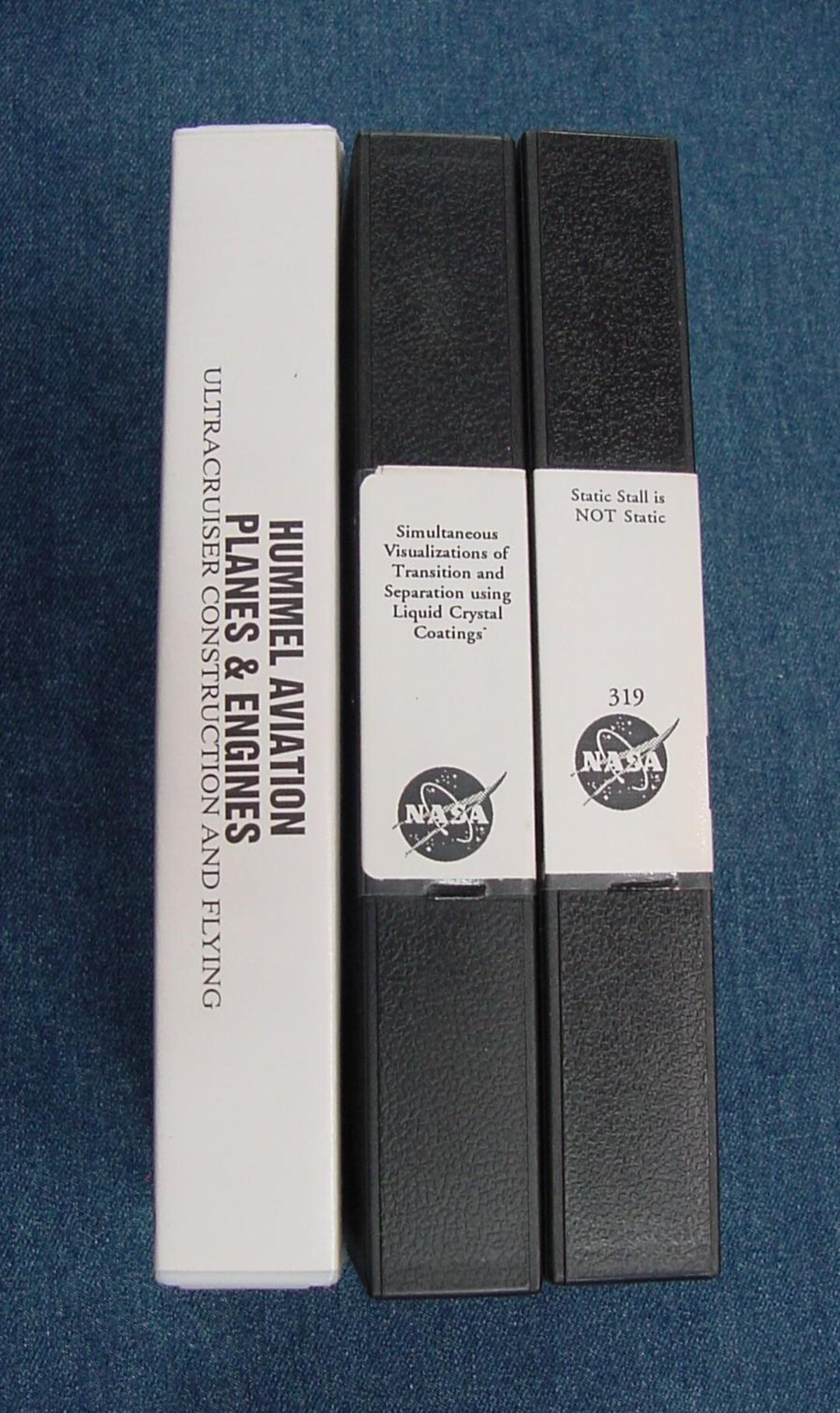 3 VHS Tapes Nasa Flow Visualization Aircraft Wing Stall Hummel Aviation ...