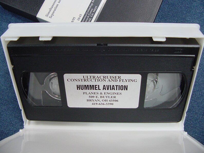 3 VHS Tapes Nasa Flow Visualization Aircraft Wing Stall Hummel Aviation ...