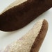 Natural Upcycled Leather Soles Handmade for My Felted Clogs Beige Brown ...