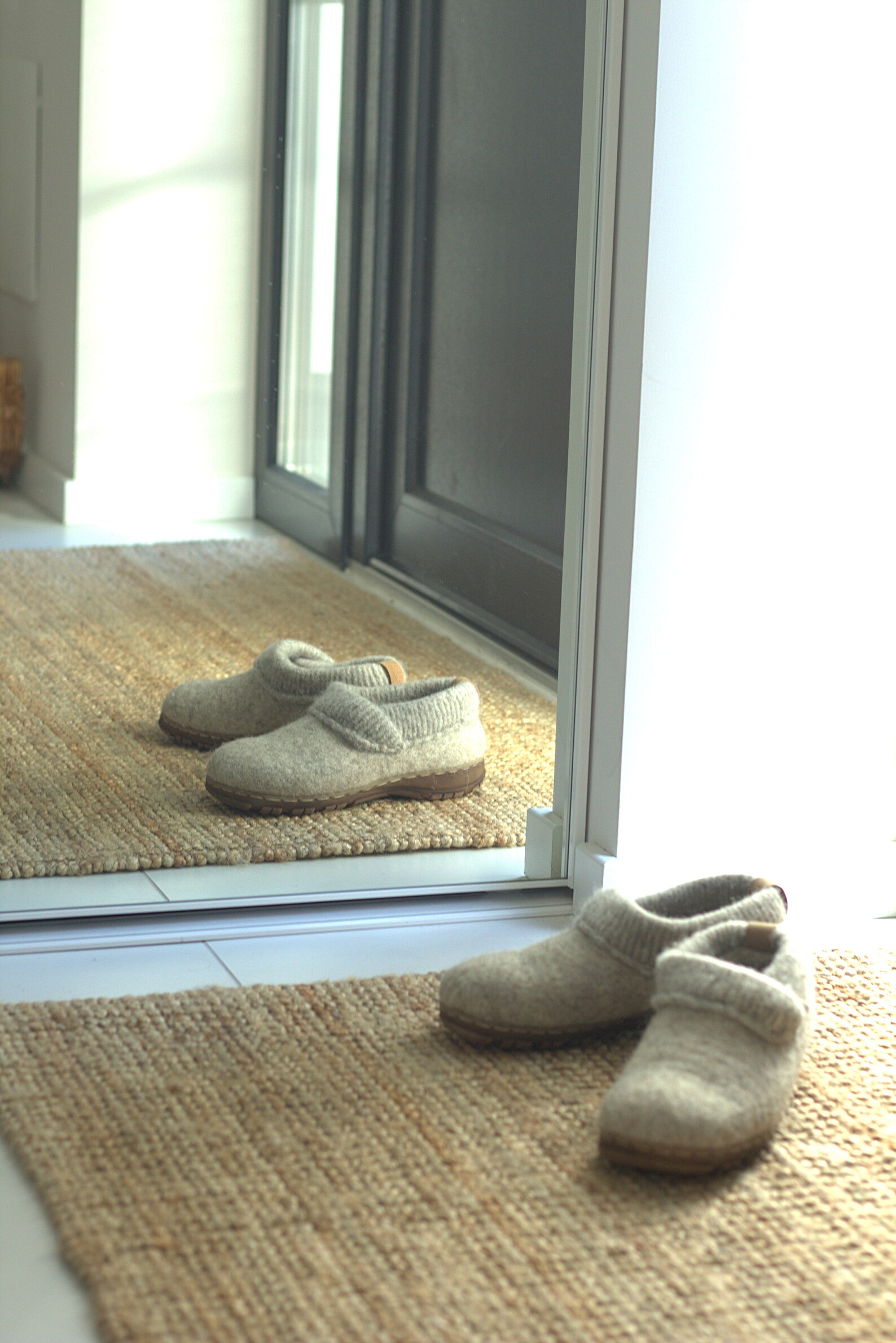 Beige ethical organic shoes from natural eco wool | Etsy